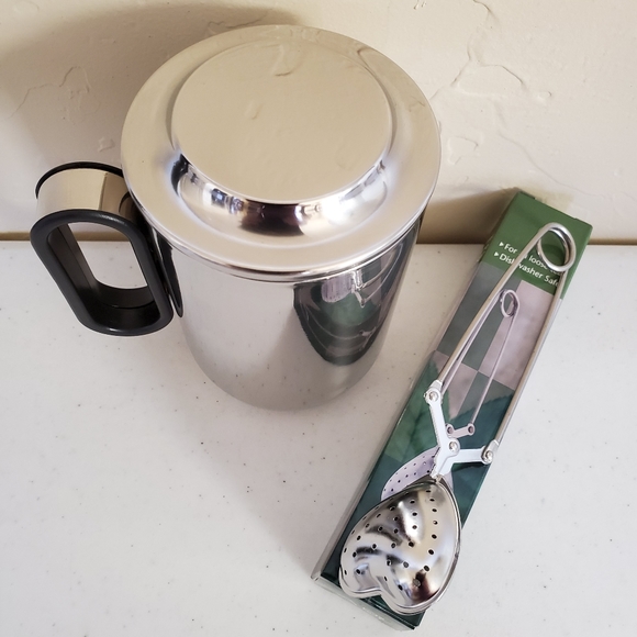 Kitchen | Stainless Steel Tea Mug With Lid And Infuser | Poshmark